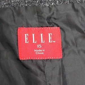 Elle | Jackets & Coats | Elle Black Tweed Jacket Floral Details New ...